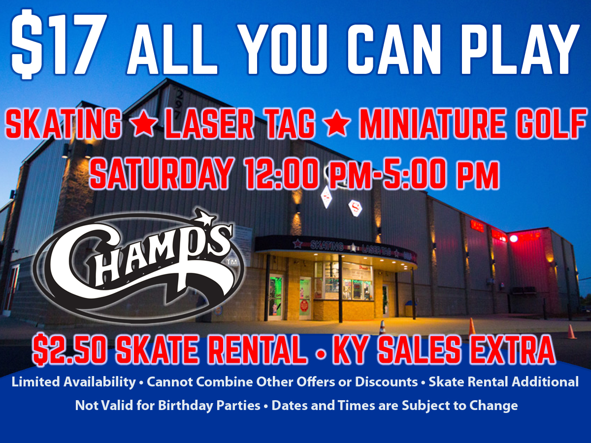 All You Can Play Saturday Afternoon 12pm-5pm